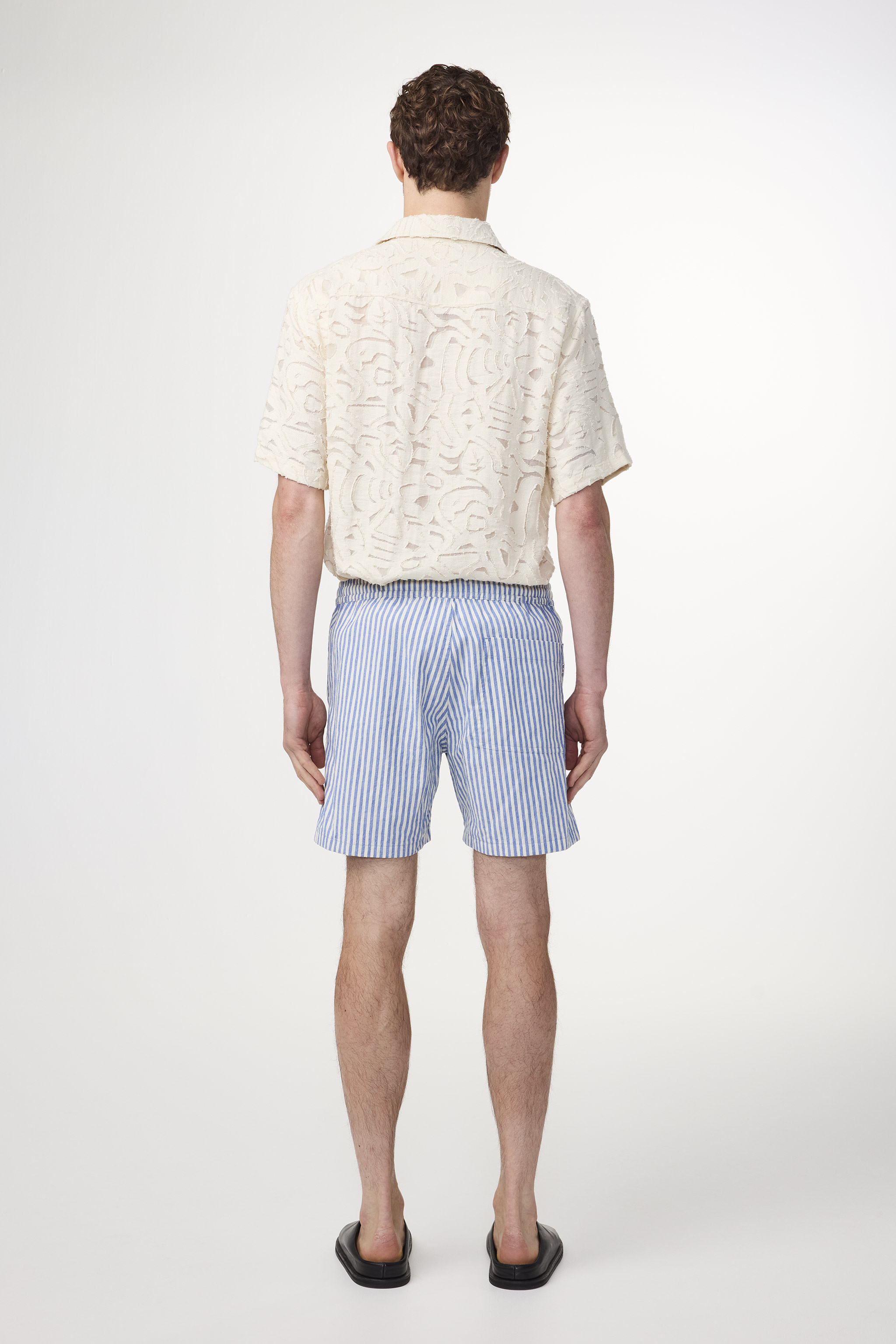 Gregor 5246 men's shorts - Blue Stripe - Buy online at NN.07®