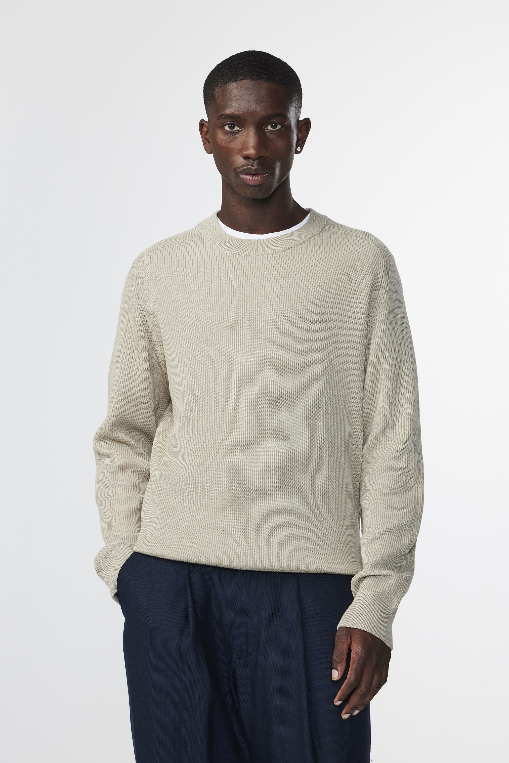 Kevin 6600 men's sweater - Khaki - Buy online at NN.07®