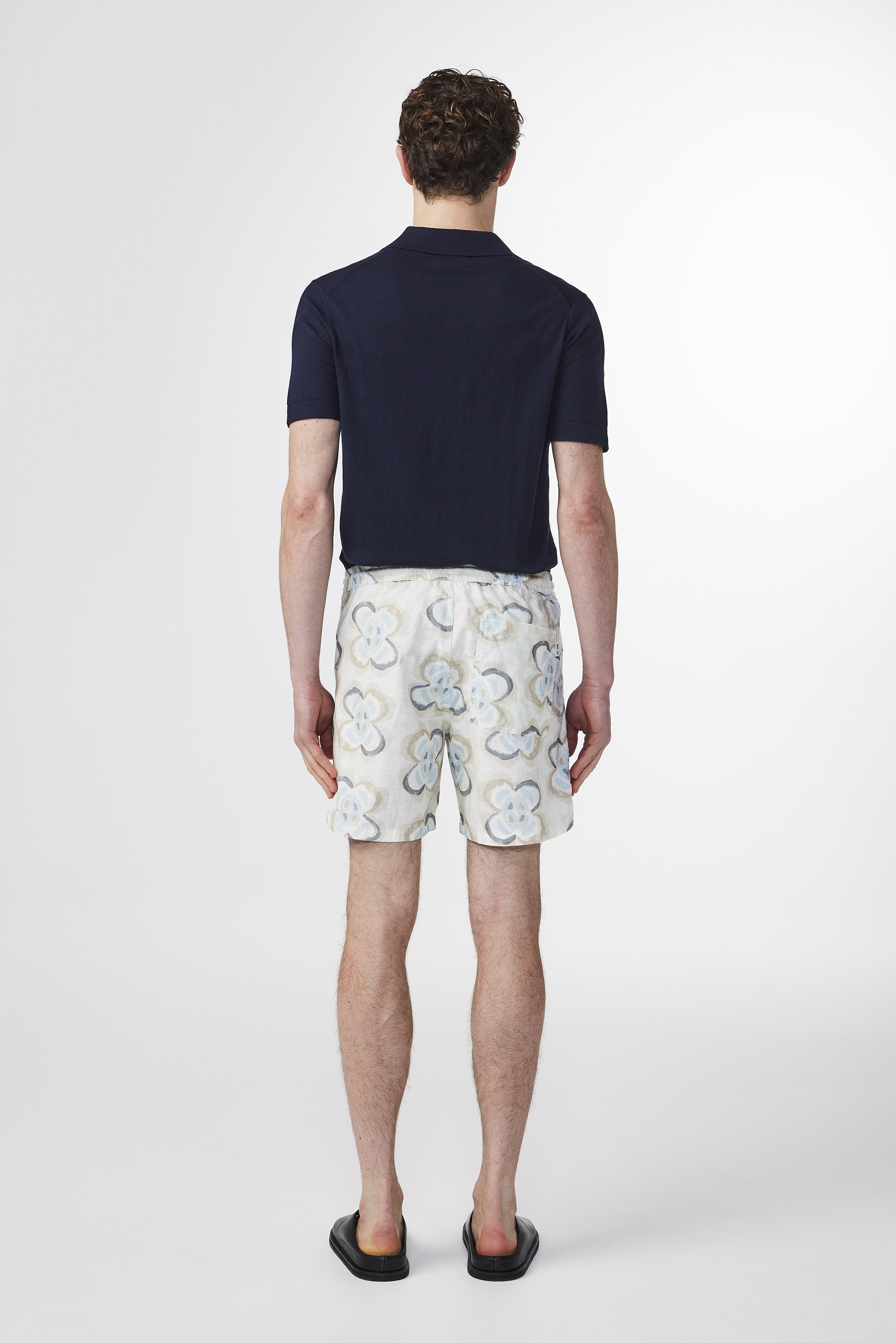 Gregor 5210 men's shorts - Ecru Print - Buy online at NN.07®