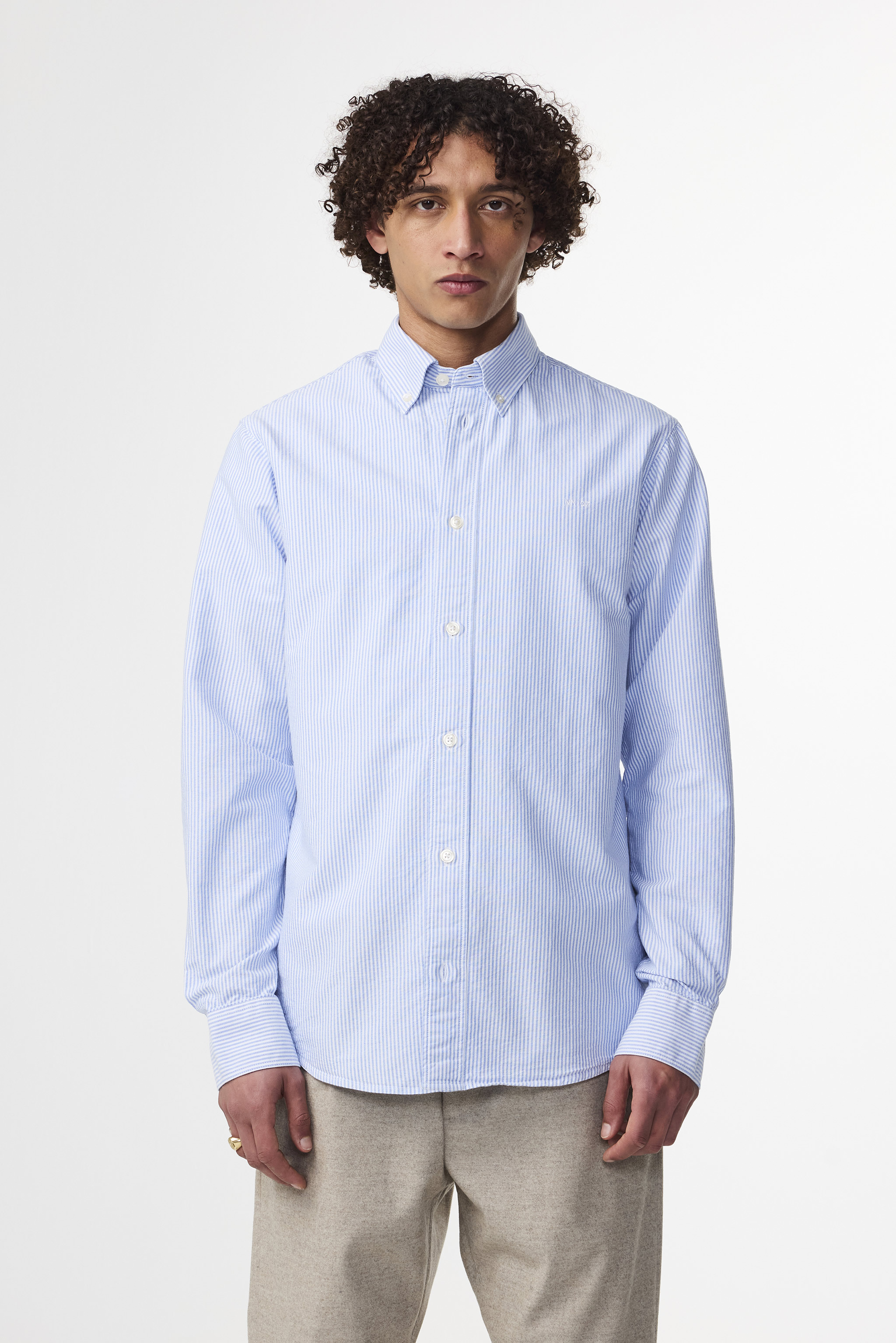 Colby 5910 men's shirt - Blue Stripe - Buy online at NN.07®